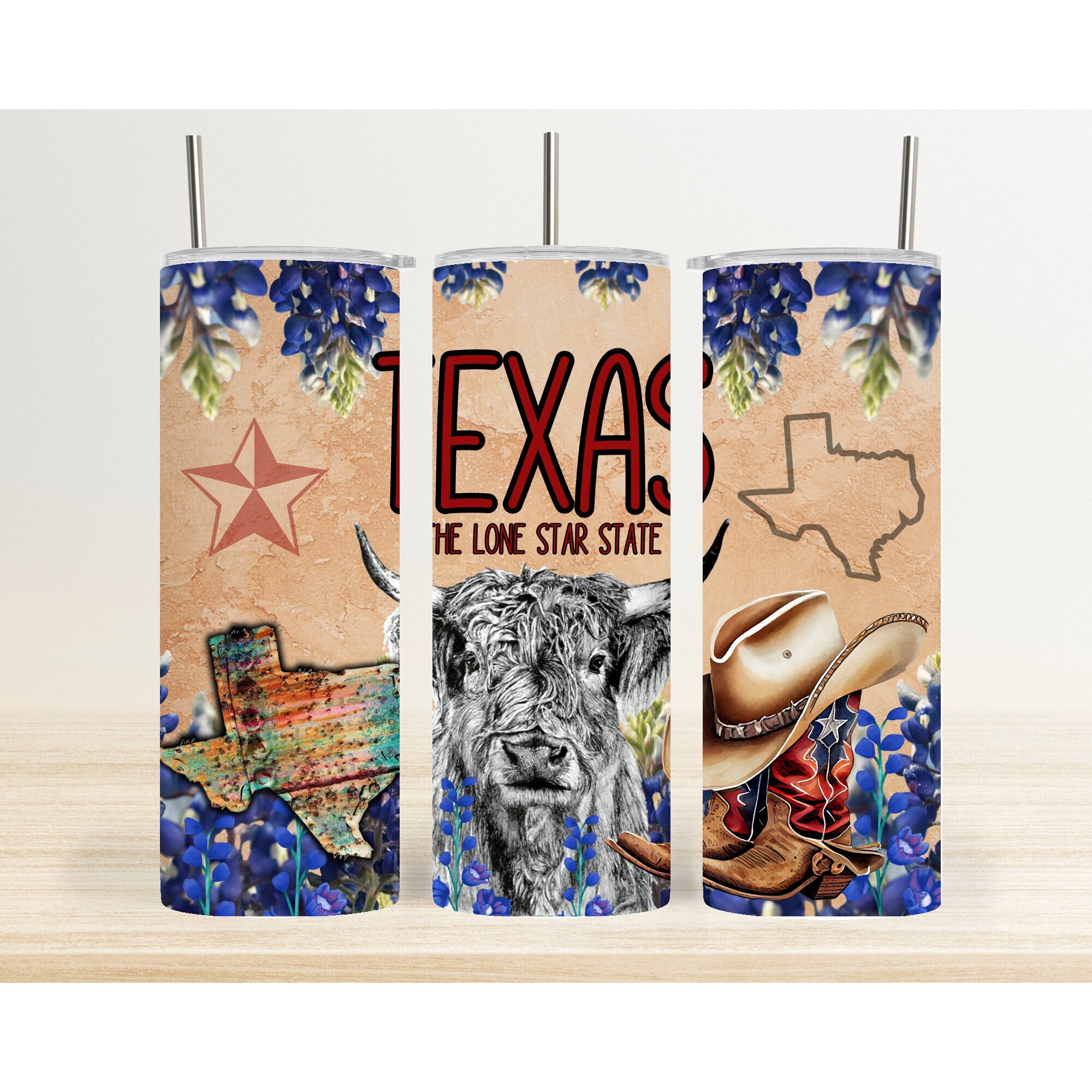 Texas Skinny Tumbler Wrap PNG, Texas Tumbler Wrap Digital Download ...
