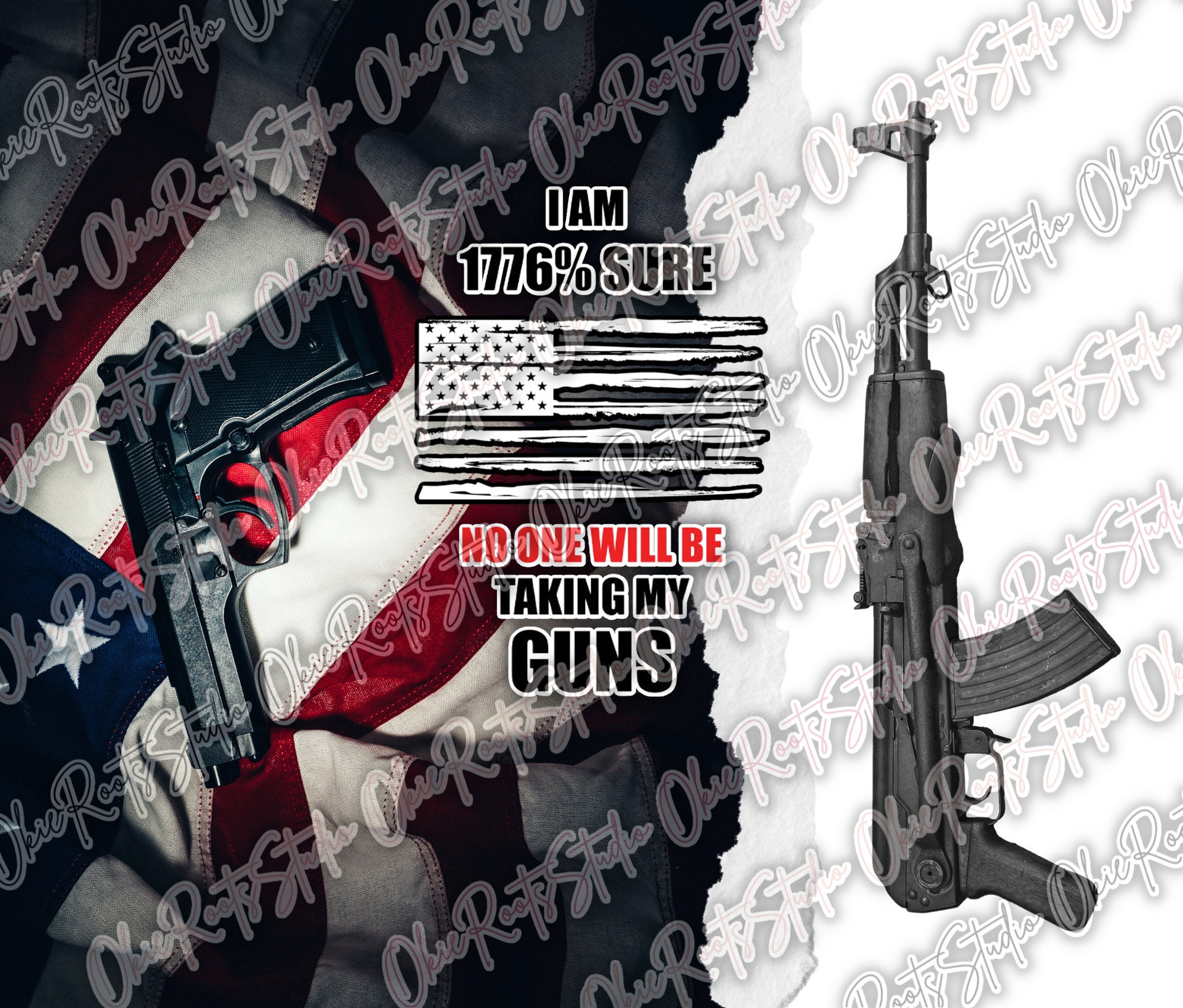 2nd Amendment, Guns - Skinny Tumbler Wrap Sublimation Digital Download ...