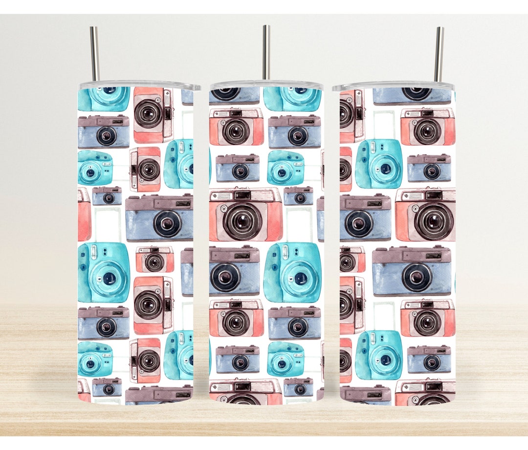 Cameras - Photography Skinny Tumbler Wrap Sublimation Digital Download ...