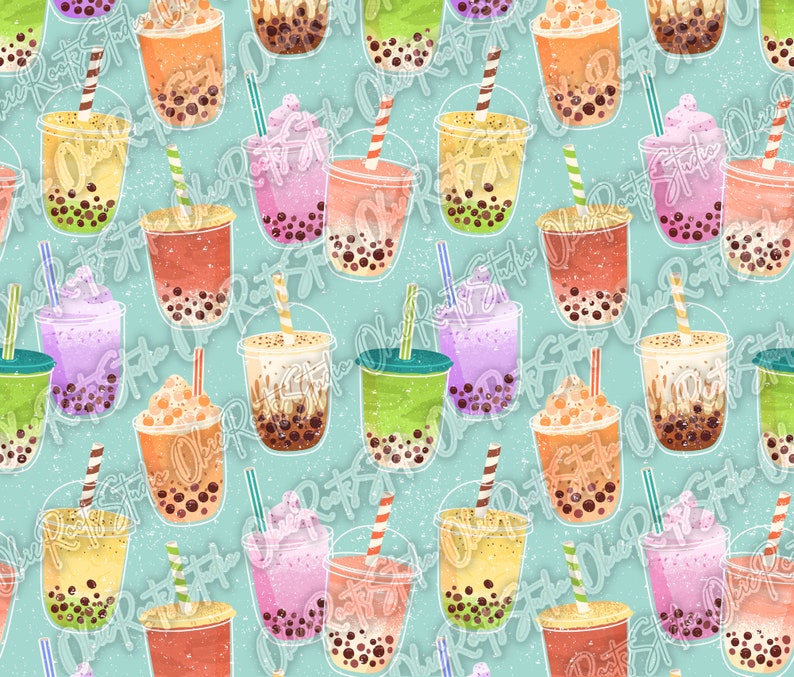 Boba Tumbler Wrap PNG, Bubble Tea PNG, Boba PNG, Fueled by Anxiety ...