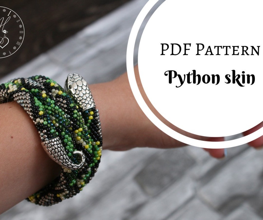 Crochet Rope PDF Pattern Python Skin PDF Pattern Crochet With Seed ...