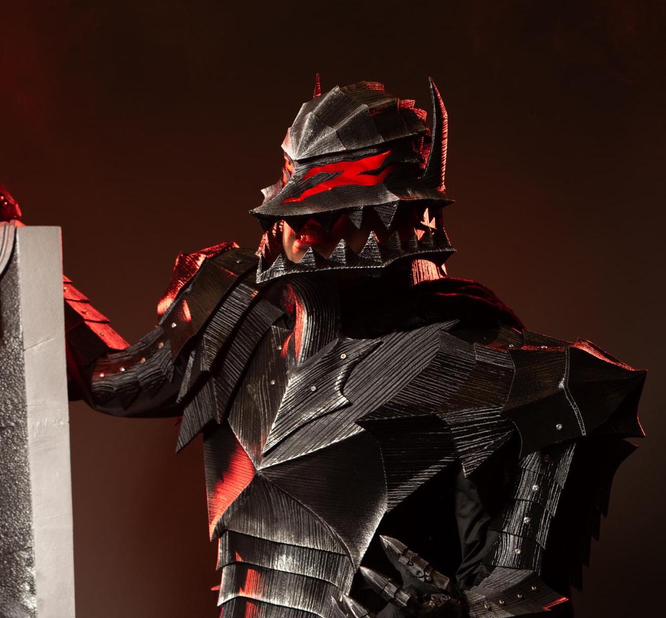 Guts Berserk Inspired Helmet Fully Detailed Manga Accurate - Etsy