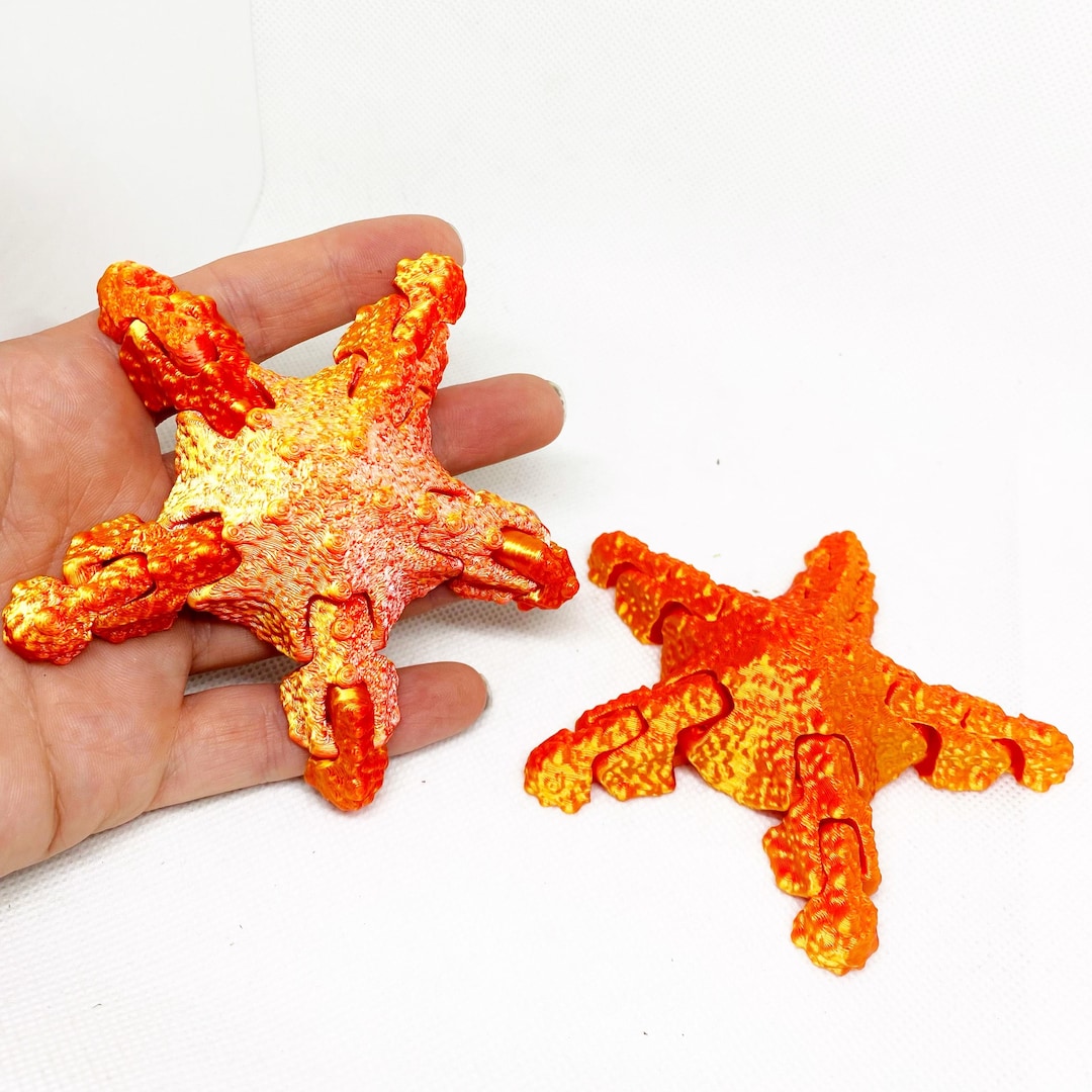 3D Printed / Articulated / Starfish / Sea Star / Fidget / Toy - Etsy