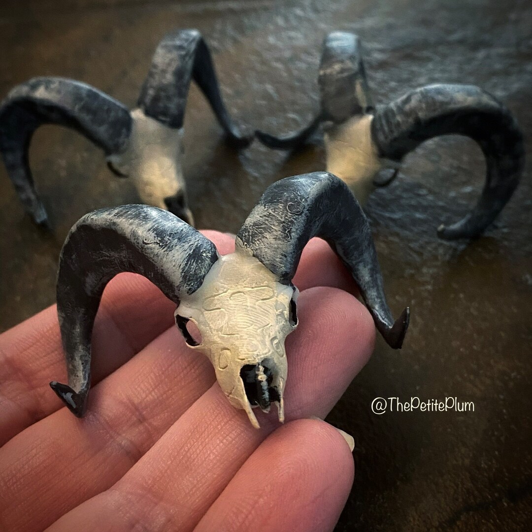 Miniature / Skull / Animal / Ram / Hunting / Spooky / Gothic / Decor ...