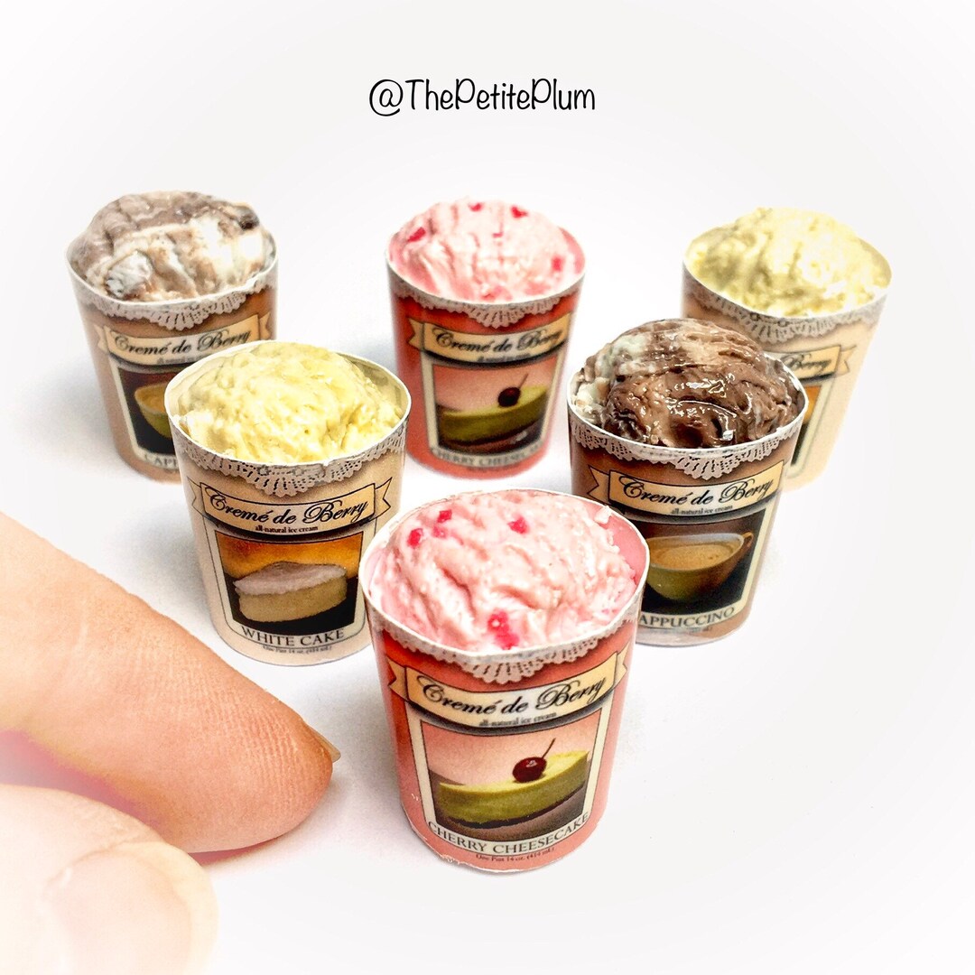 Miniature / Ice Cream / Desserts / Sweets / Dollhouse/ - Etsy