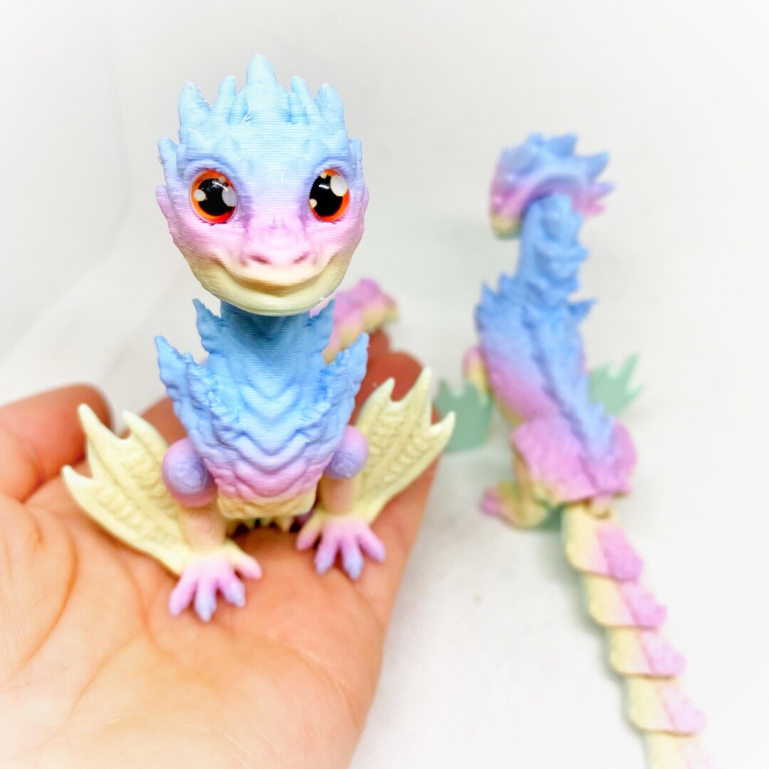 3D Printed / Articulated / Dragon / Lizard / Fidget / Toy - Etsy