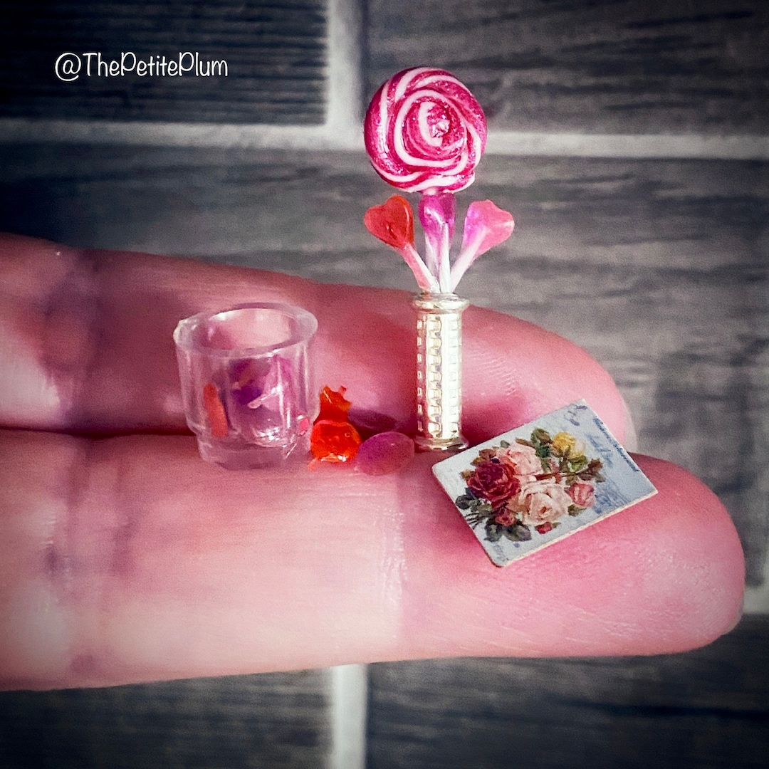 Miniature / Lollipops / Candy / Sweets / Dessert / Food / Dollhouse ...