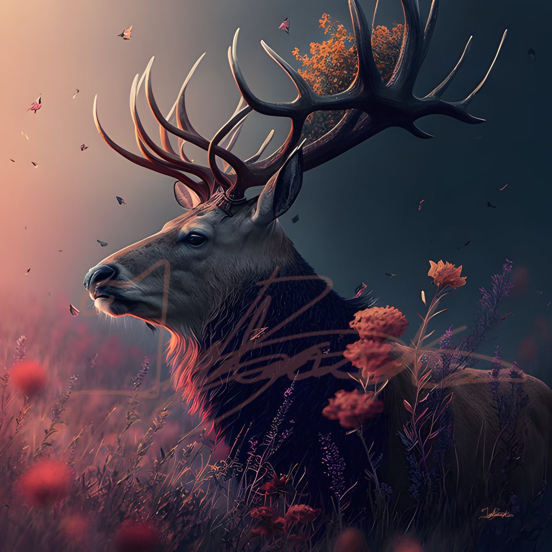 Stag / Original / Art / Photo / Digital / Download / Wall Art / Instant ...