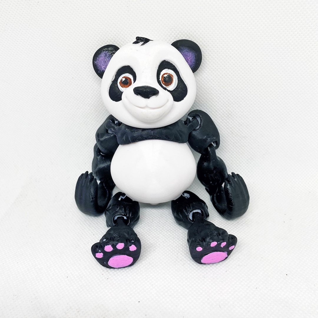 3D Printed / Articulated / Panda / Bear / Fidget / Toy - Etsy