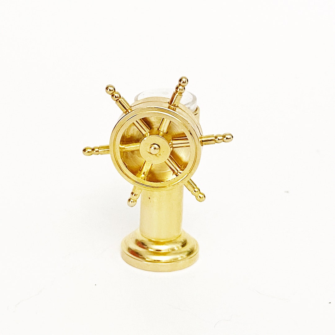 Miniature / Brass / Compass / Ship / Wheel / Collectible / Miniatures ...