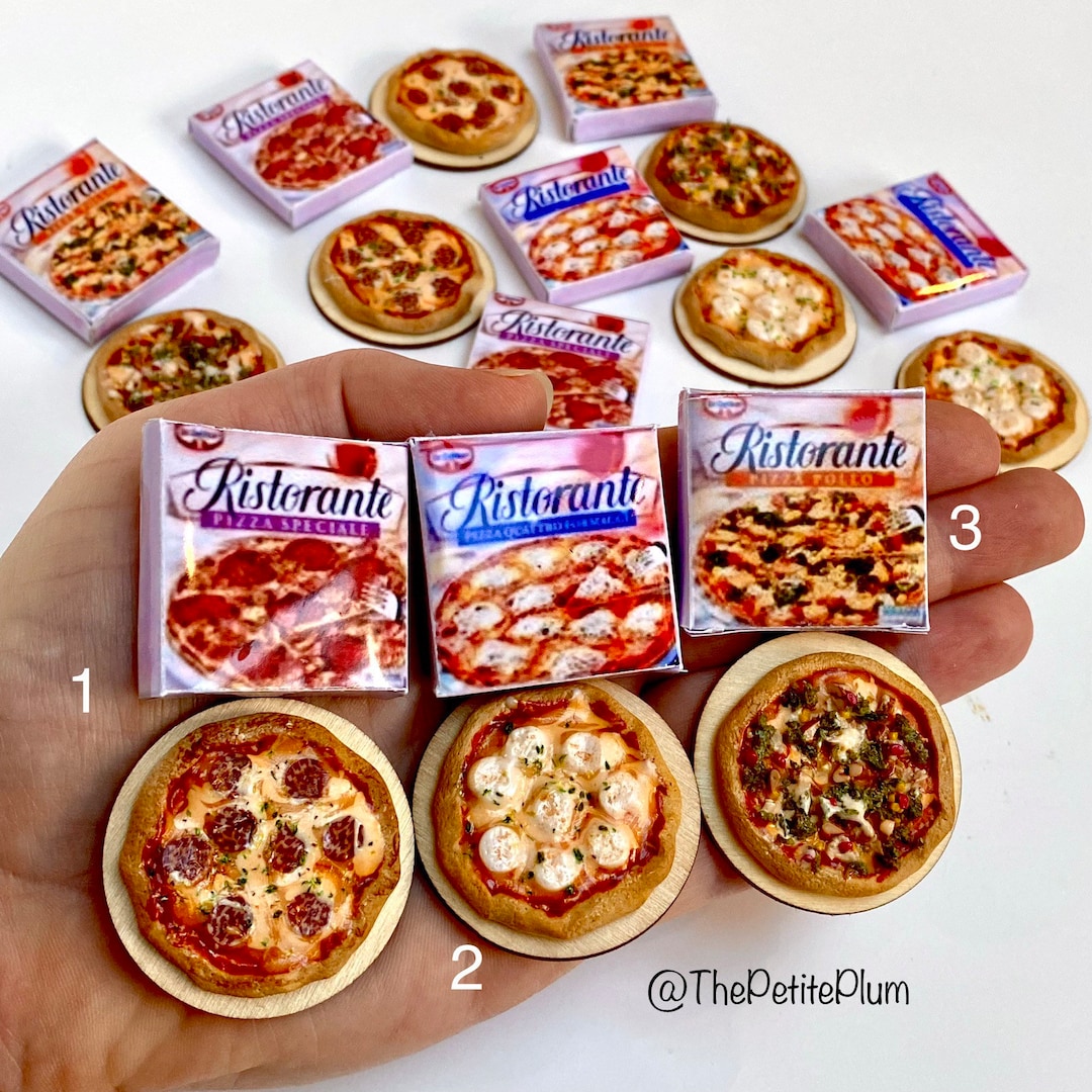 Miniature / Pizza / Set / Dollhouse / Miniature Food/ Miniatures ...