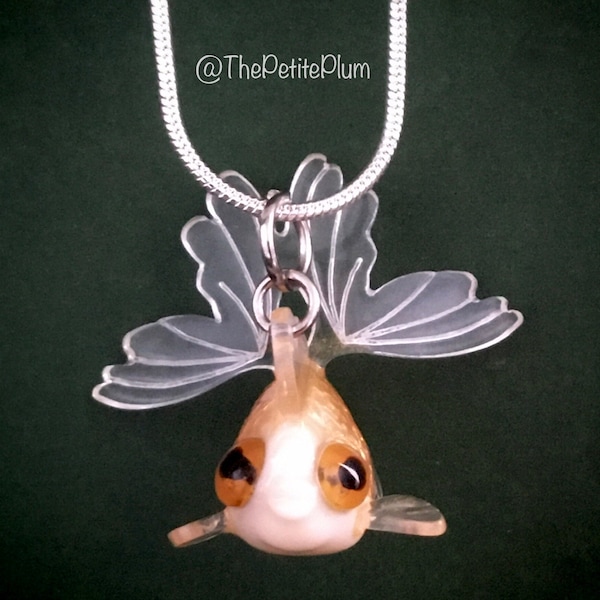 Goldfish Necklace - Etsy