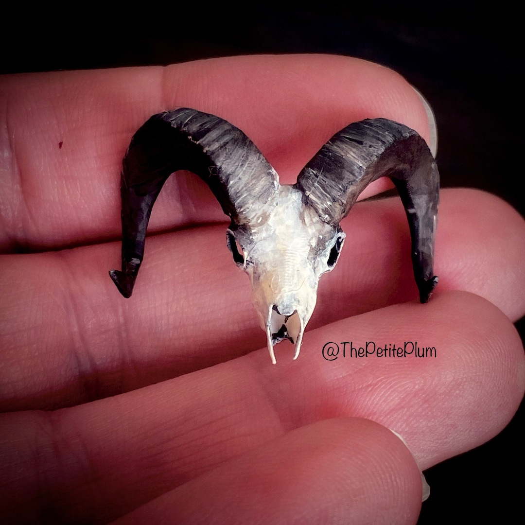 Miniature / Skull / Animal / Ram / Hunting / Spooky / Gothic / - Etsy