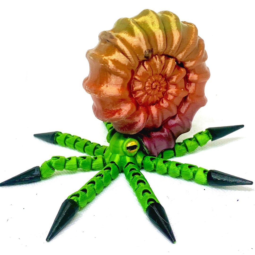 3D Printed / Articulated / Jointed / Posable / Hermit Crab / Shell ...