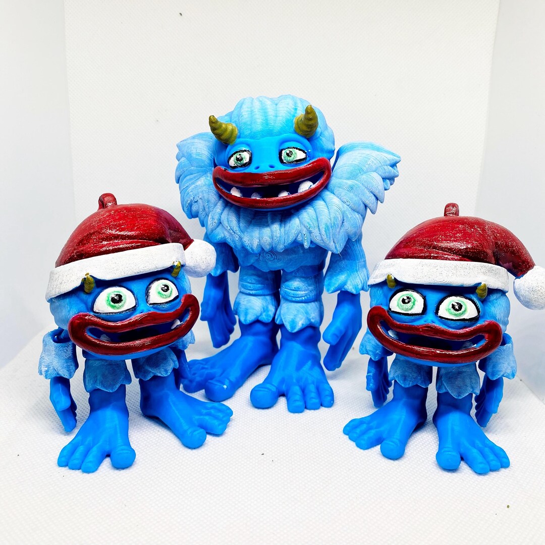 3D Printed / Articulated / Yeti / Animal / Fidget / Toy / Christmas - Etsy