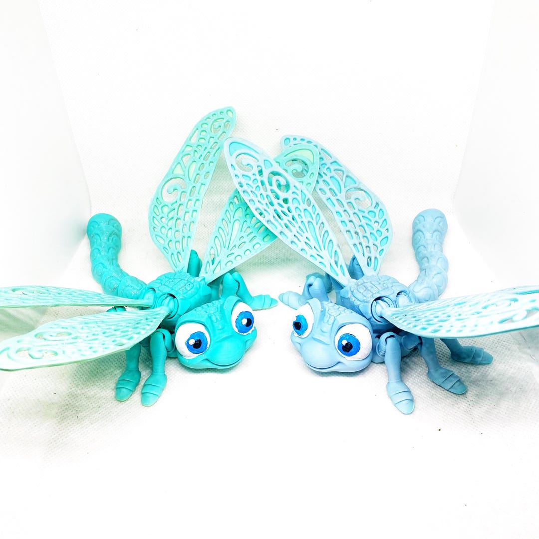 3D Printed / Articulated / Dragonfly / Posable / Fidget / Toy - Etsy