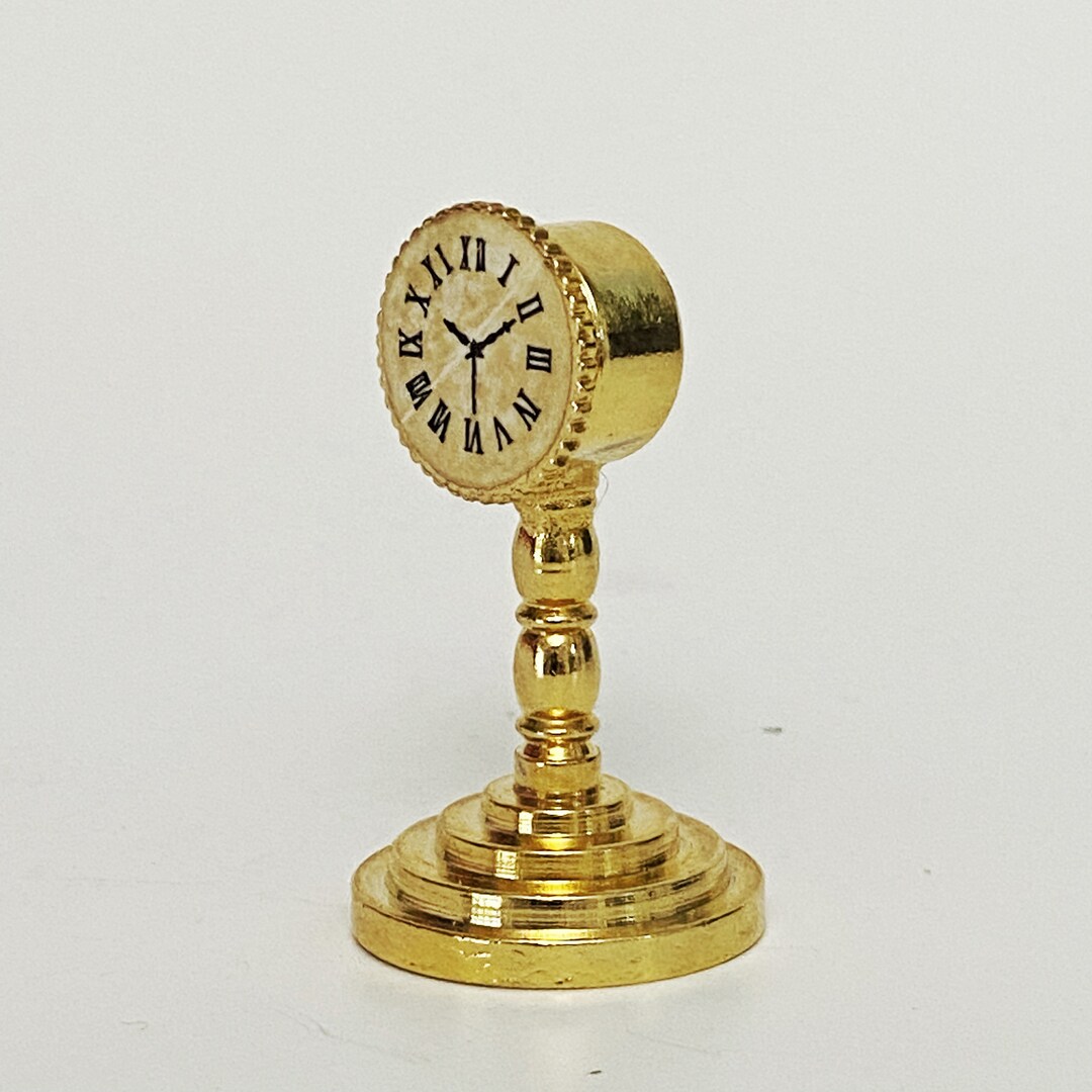 Miniature / Brass / Clock / Collectible / Miniatures / Vintage ...