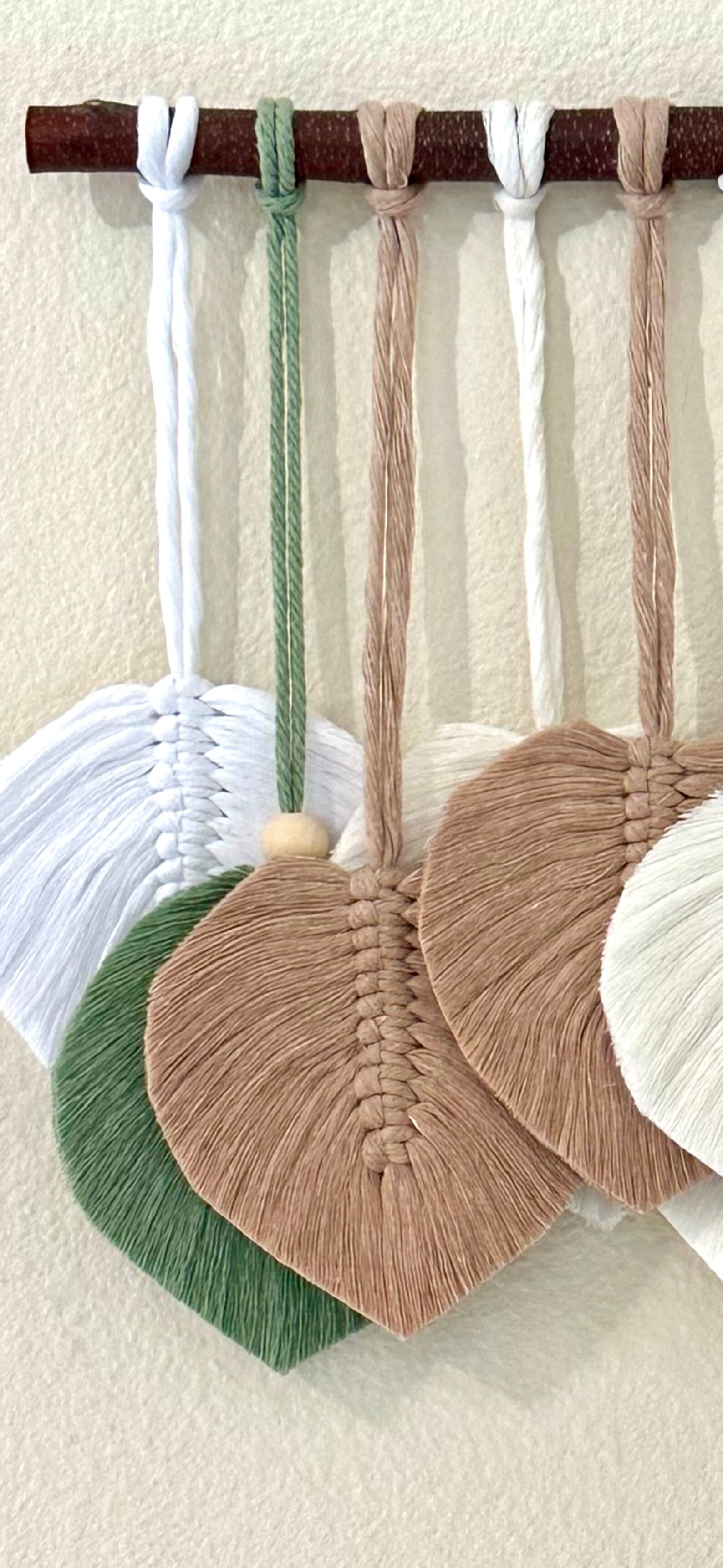 Macrame Leaf Wall Hanging - Etsy