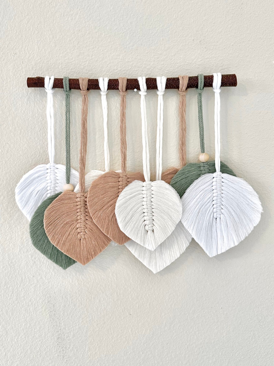 Macrame Leaf Wall Hanging - Etsy