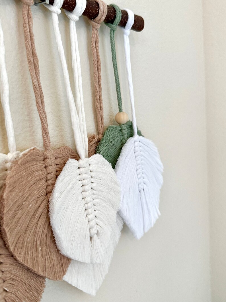 Macrame Leaf Wall Hanging - Etsy