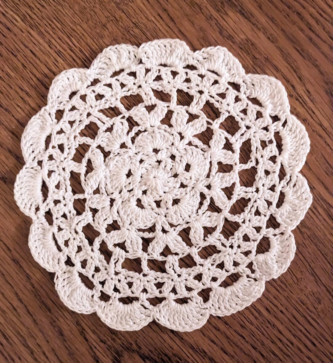 Floral Crochet Doily Pattern - Etsy