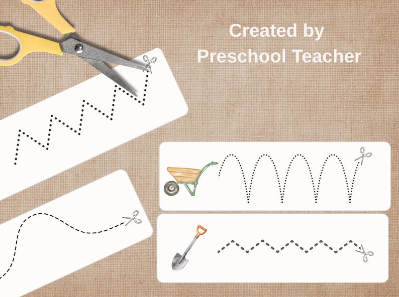 Scissor Skills Pack for Preschool | Montessori Fine Motor Activity ...