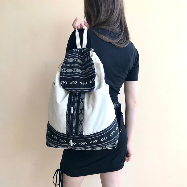 Boho Leather Backpack - Etsy