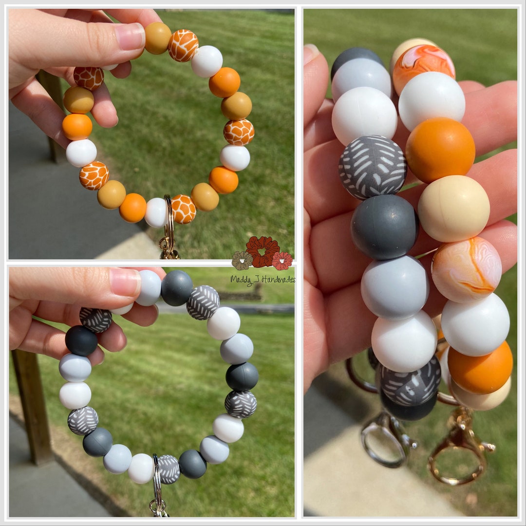 Fall Silicone Bead Key Rings - Etsy