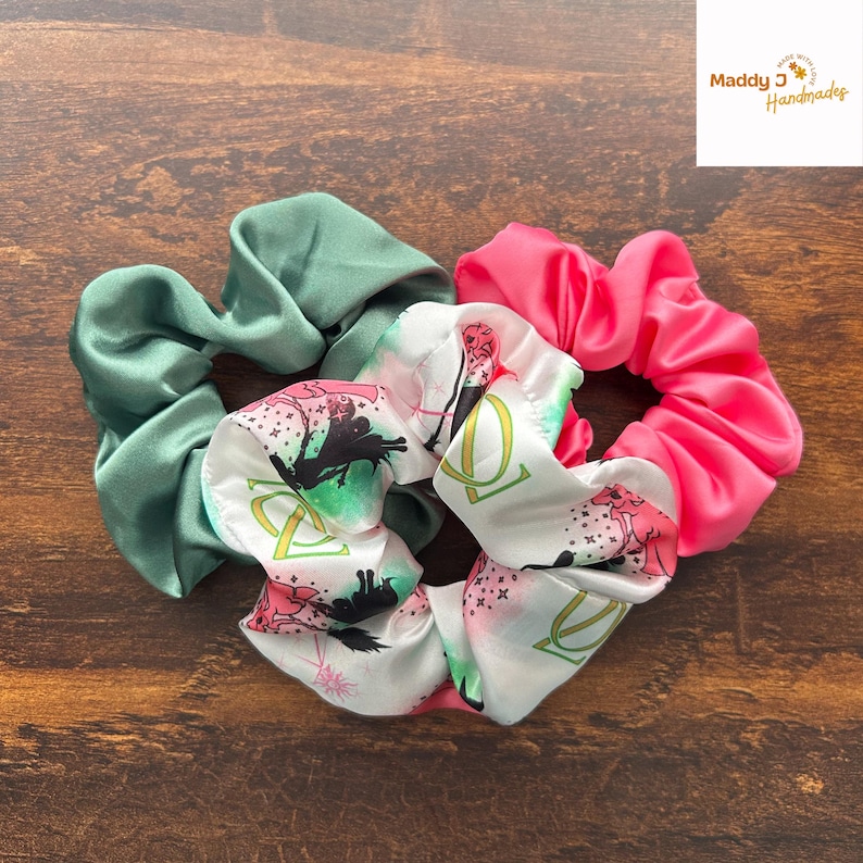 Wicked Inspired Satin Scrunchies - Etsy