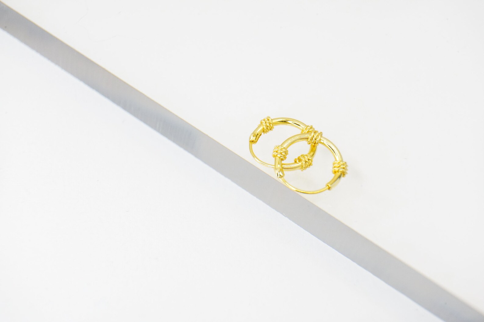 Bali Hoops Gold 925 Sterling Silver 10mm 12mm Gold Hoop Earrings Hoops ...