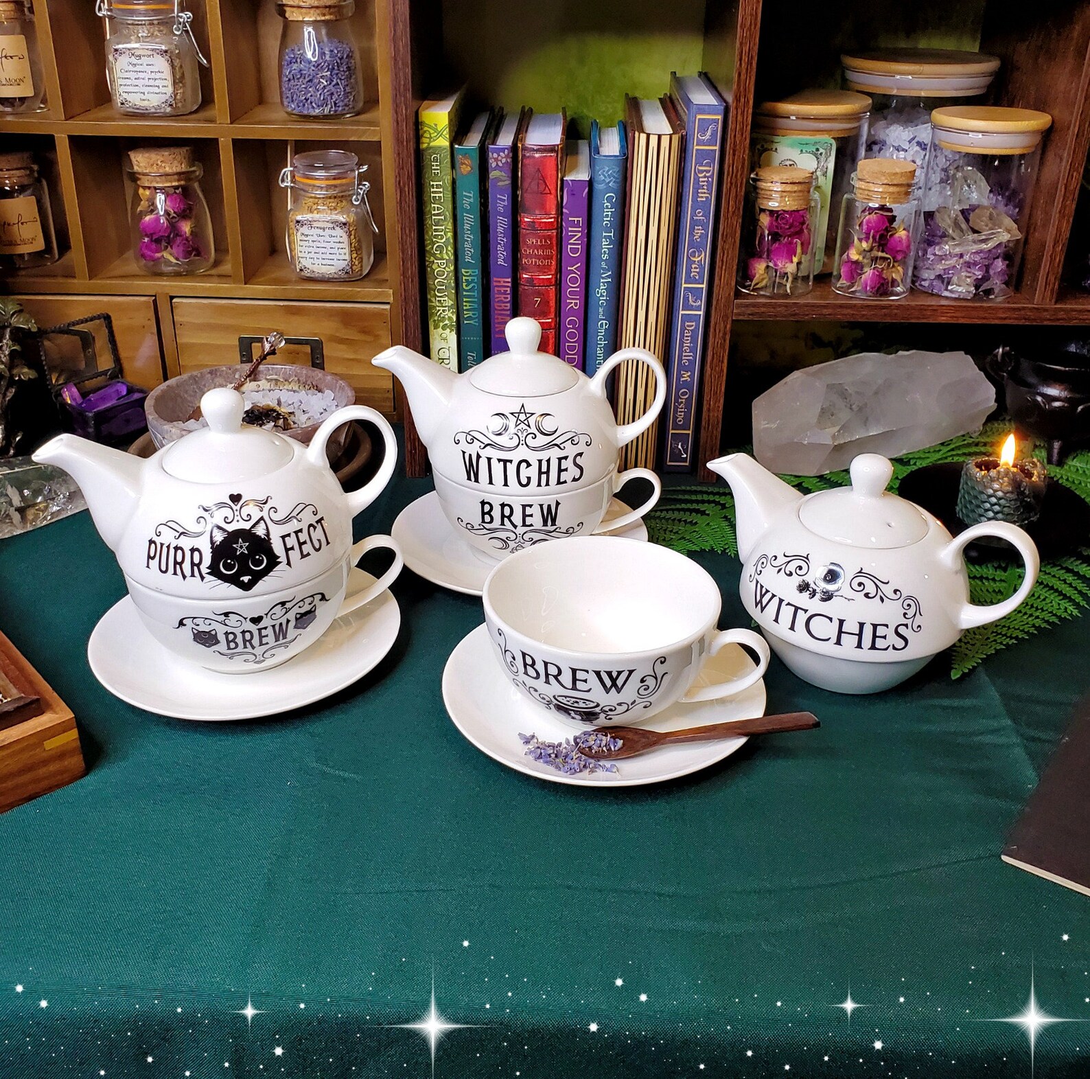 Witchy Tea Set S-20 | Etsy