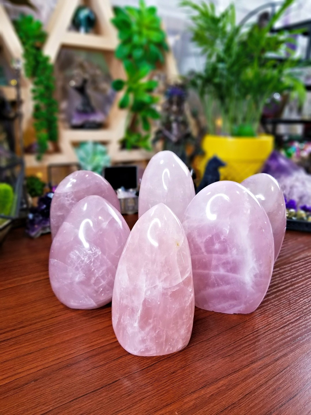 Large Rose Quartz Freeform - Rose Quartz Carving, Gemmy Rose Quartz # C ...