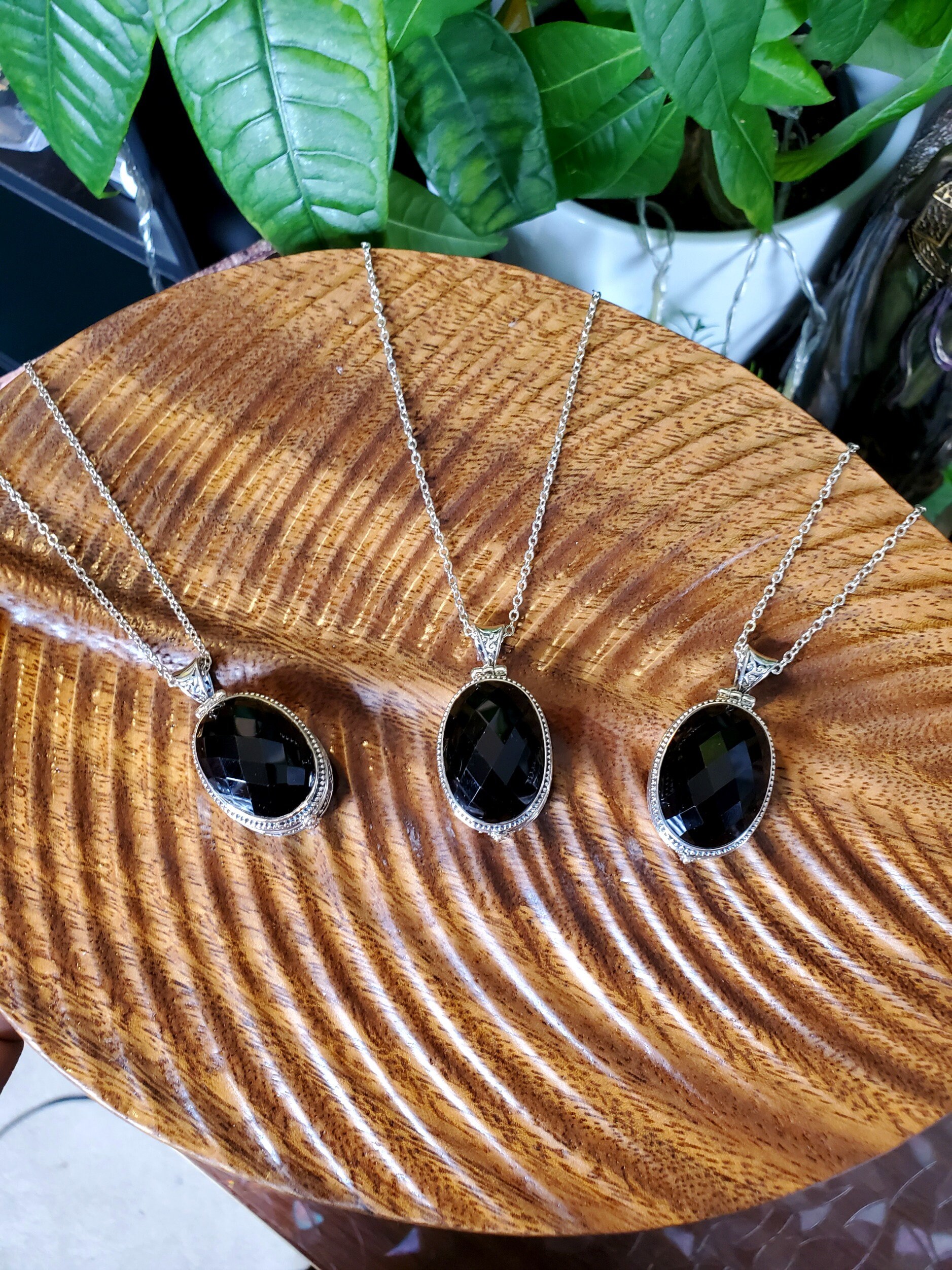 Vintage Obsidian Spell Locket 925 Sterling Silver Necklace - Etsy