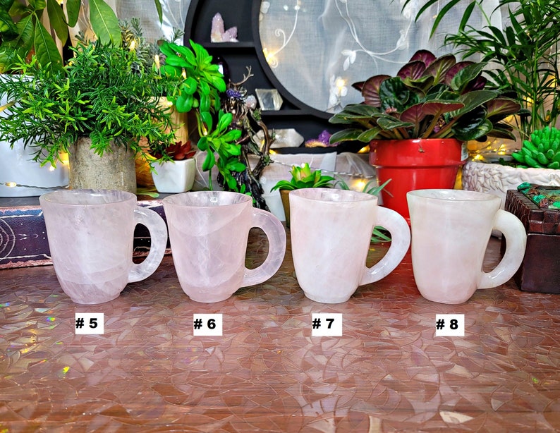 Rose Quartz Crystal Teacup Set C-509rq1 | Etsy