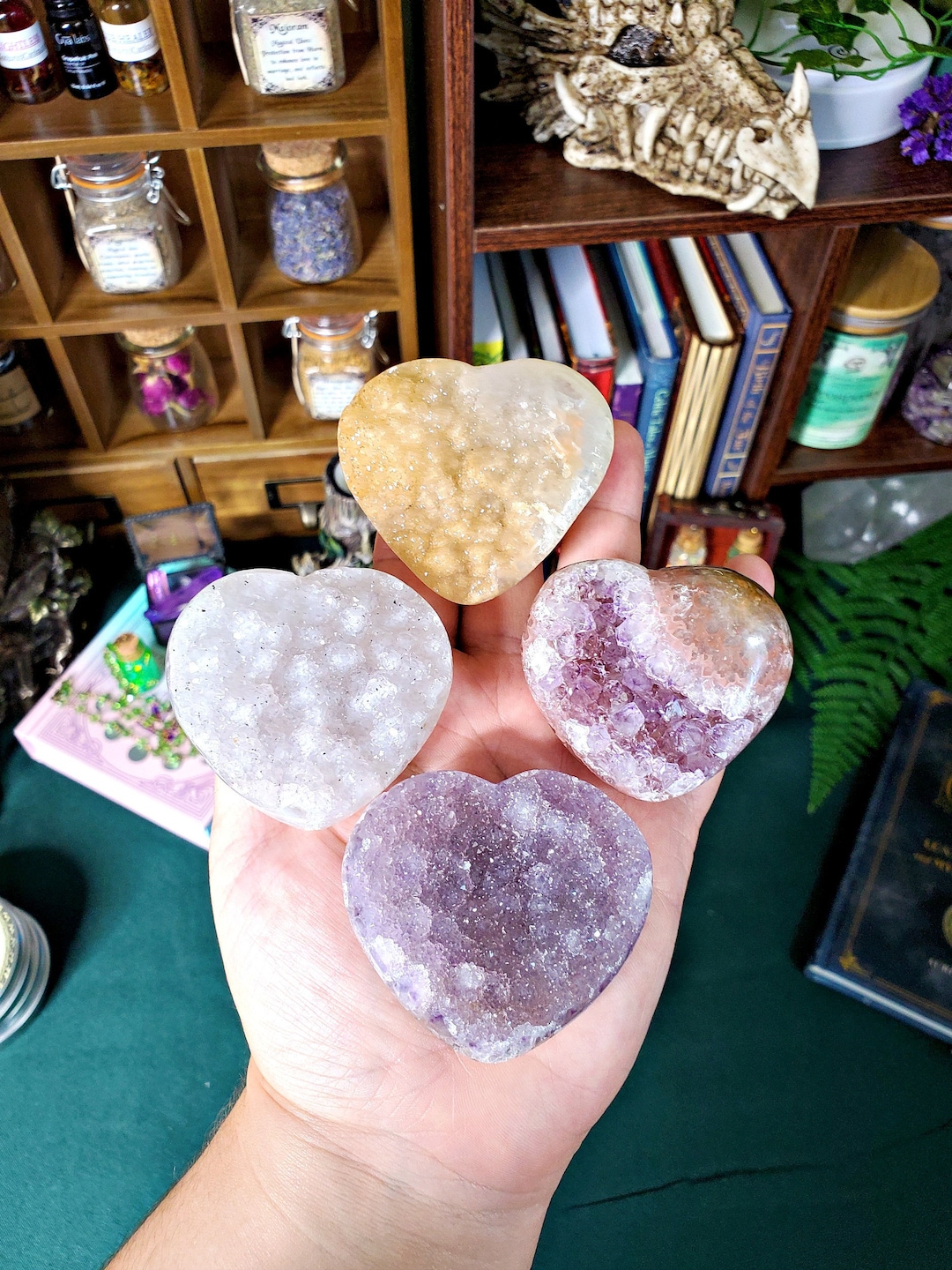 High Grade Beautiful Crystal Hearts From Uruguay - #C-473 - Etsy