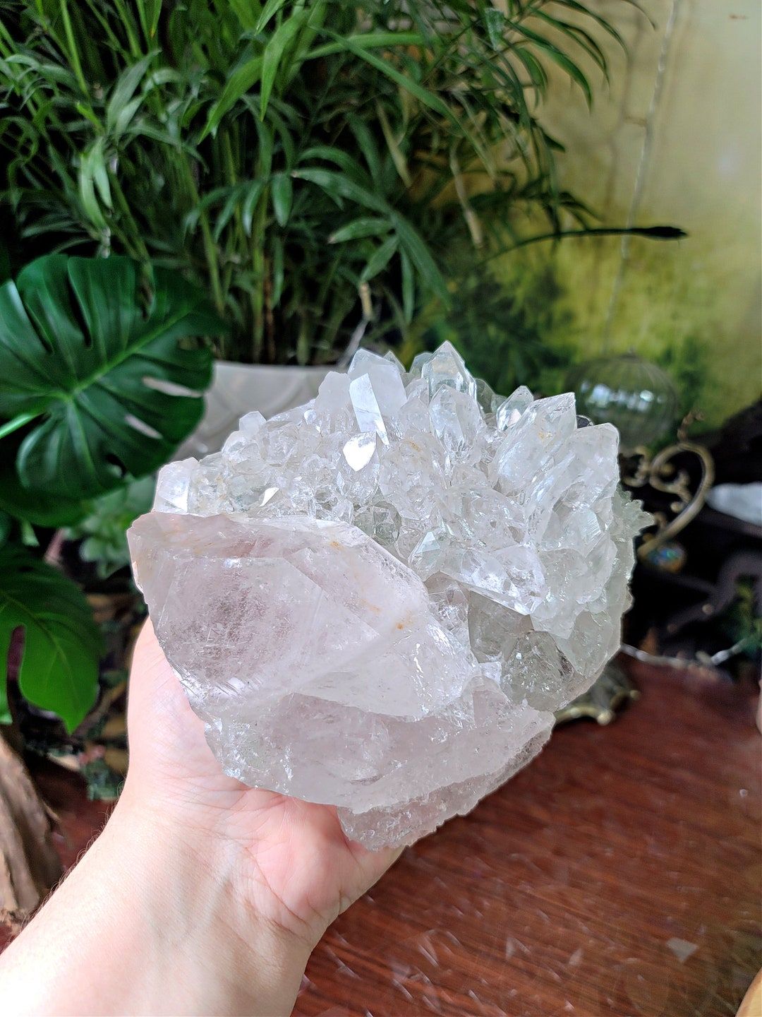 Stunning Himalayan Quartz Cluster With Chlorite # C-981 - Etsy