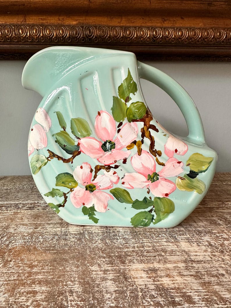 Hand Painted Vintage Pitcher - Etsy