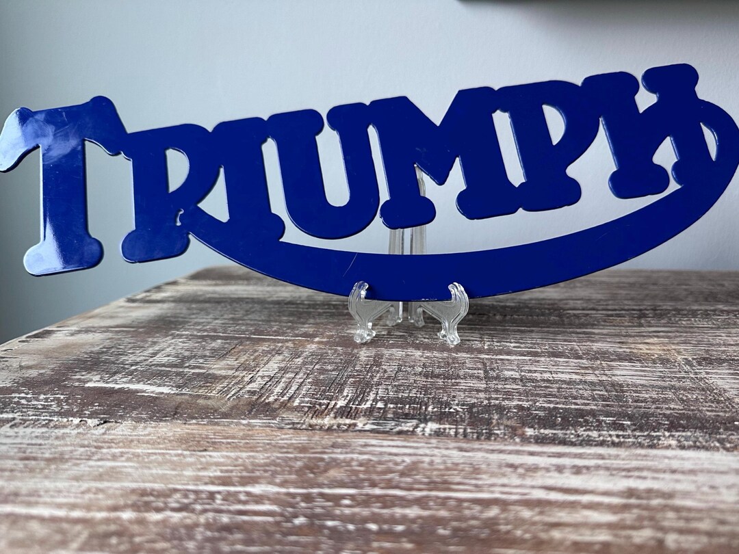 Triumph Motorcycle Sign - Etsy