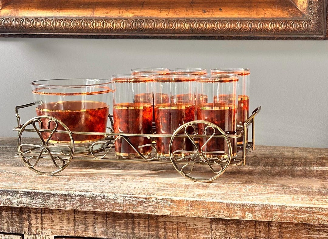 Culver 22kt Gold Barware Set - Etsy