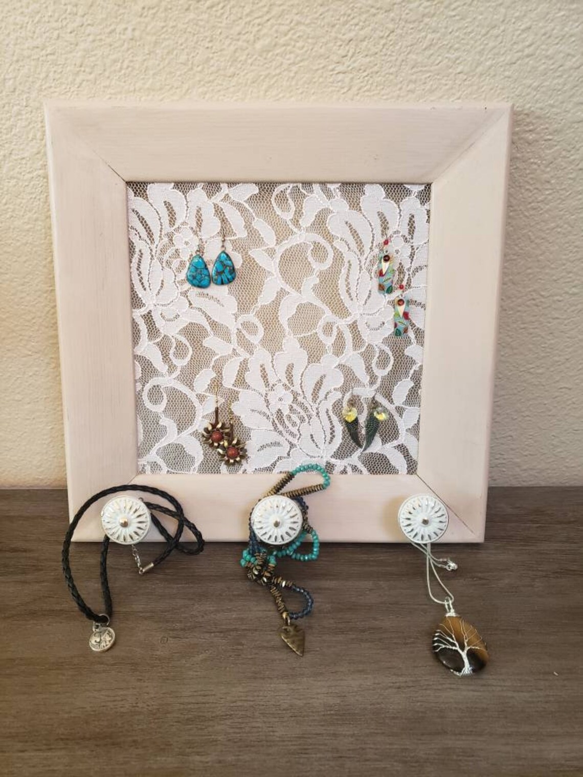 Square Reclaimed Frame Earring Display - Etsy
