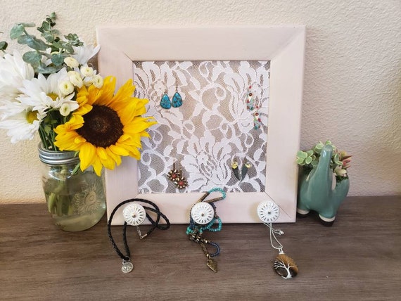 Square Reclaimed Frame Earring Display | Etsy