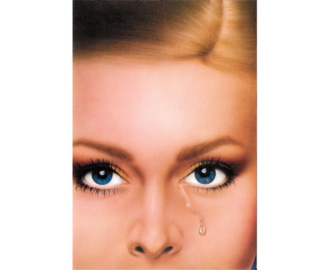 Vintage Paper Moon Graphics Greeting Card, Teardrop, by Brian Zick ...