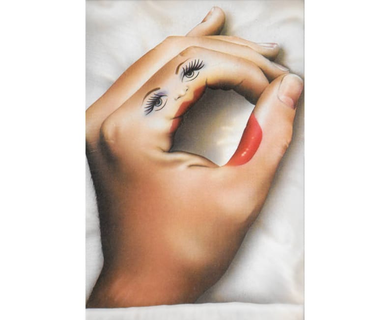 Vintage Paper Moon Graphics Greeting Card, Need A Hand? by Brian Zick ...