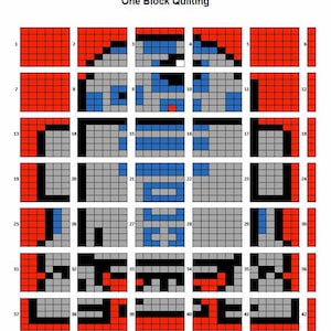 R2D2 Quilt Pattern - Etsy