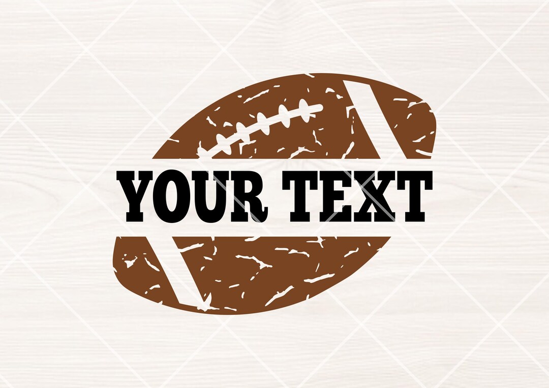 Split Football SVG PNG Files for Cutting Machines, Digital Clipart ...