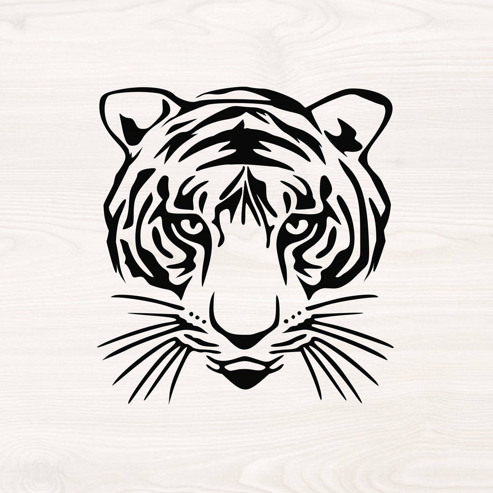 Tiger Head SVG PNG Files for Cutting Machines Digital - Etsy