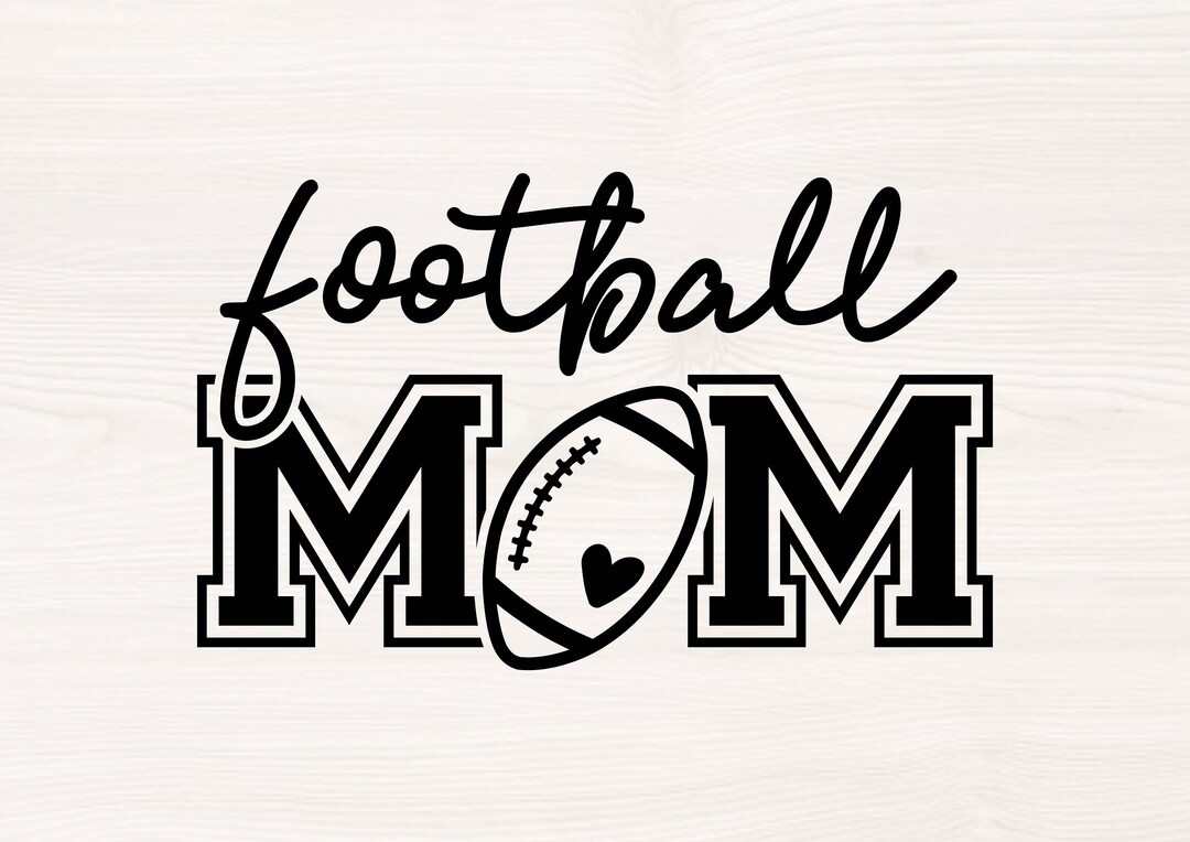 Football Mom, SVG PNG Files for Cutting Machines, Digital Clipart,mom ...
