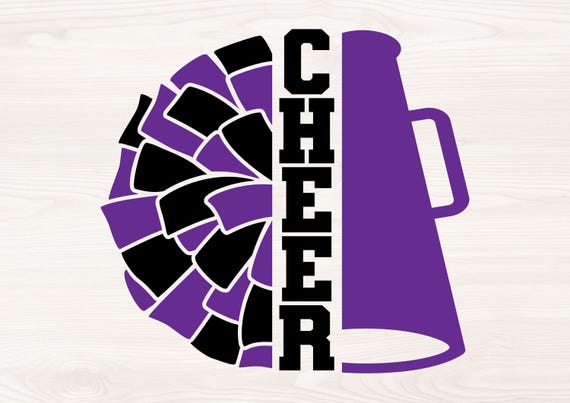 Purple Cheer Megaphone Clipart