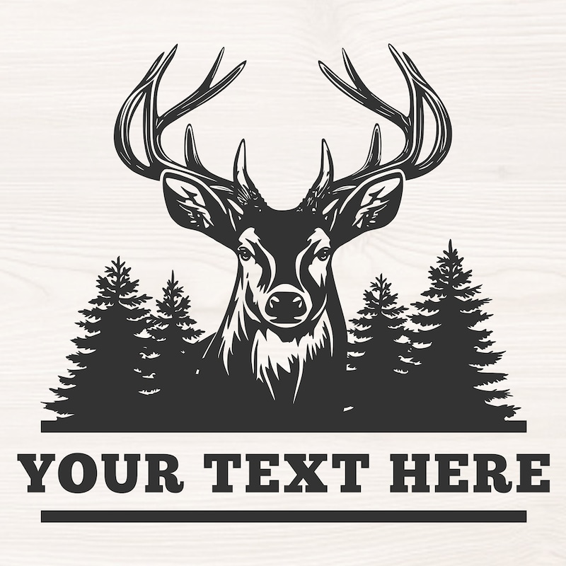 Realistic Deer Head Svg - Etsy
