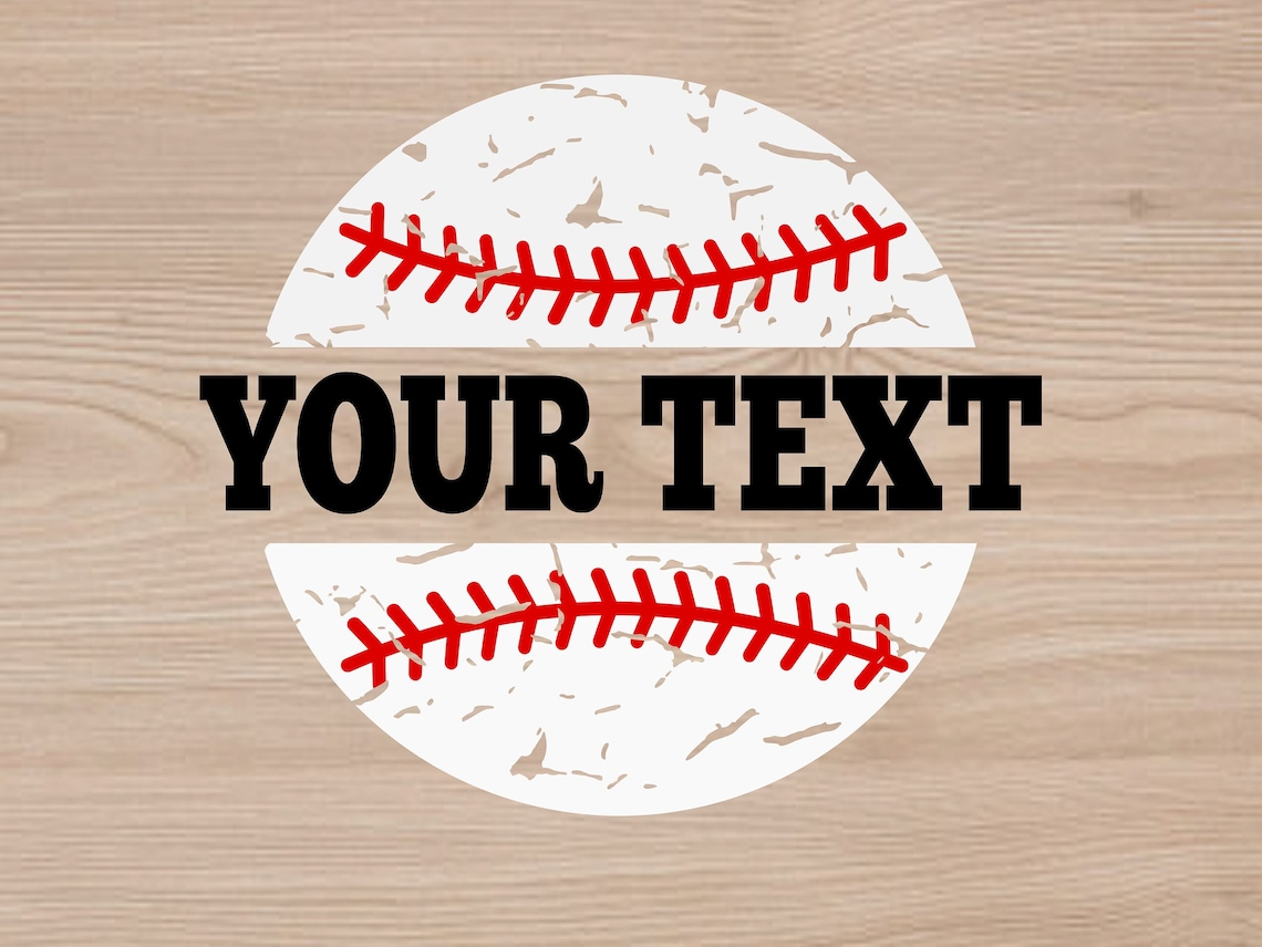 Split Baseball SVG PNG Files for Cutting Machines Digital - Etsy